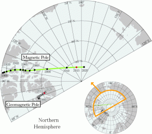North Magnetic Pole rapidly migrating toward Siberia – ABRUPT EARTH ...